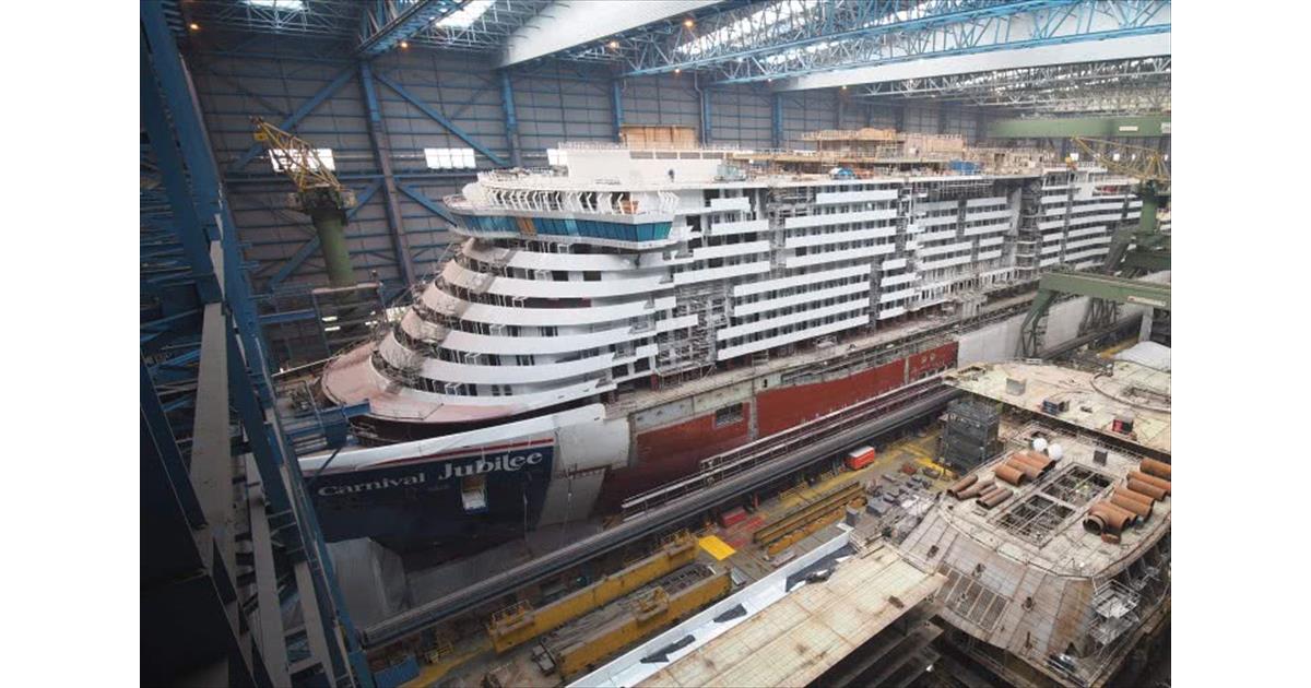 Meyer Werft will delay delivery of the Carnival Jubilee cruise ship