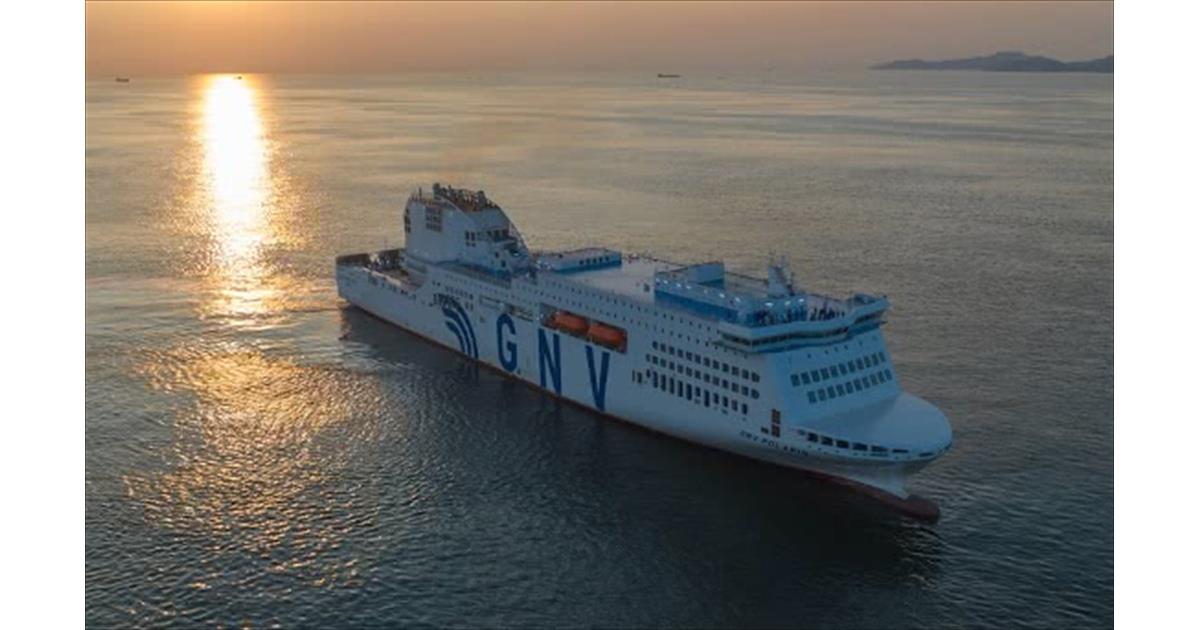 GNV has taken delivery of the new GNV Polaris ferry