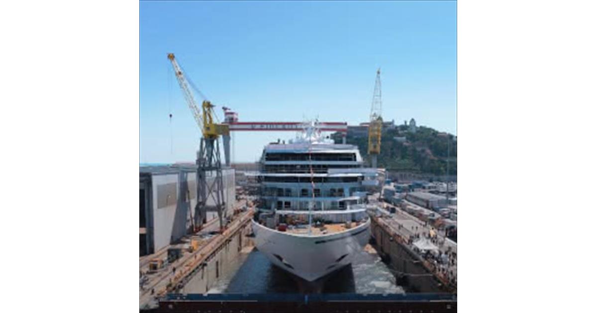 Nel cantiere navale di Ancona della Fincantieri è stata varata Viking Mira