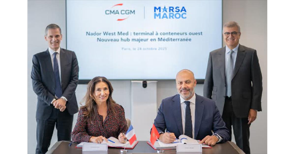 Marsa Maroc y CMA CGM han formalizado el acuerdo para la gestión de la ...